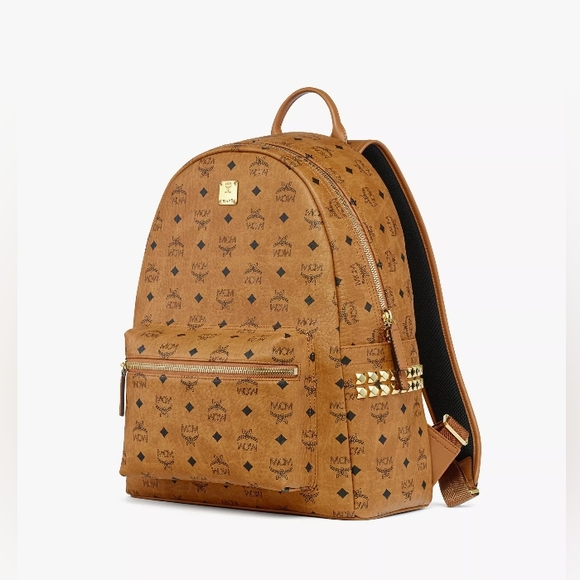 MCM | Bags | Mcm Stark Side Studs Backpack In Visetos | Poshmark